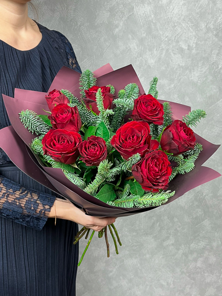 Lillekimp roooside ja nobilisega - Lillelett